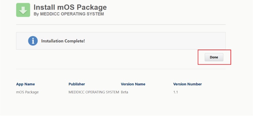 1. mOS Installation Steps