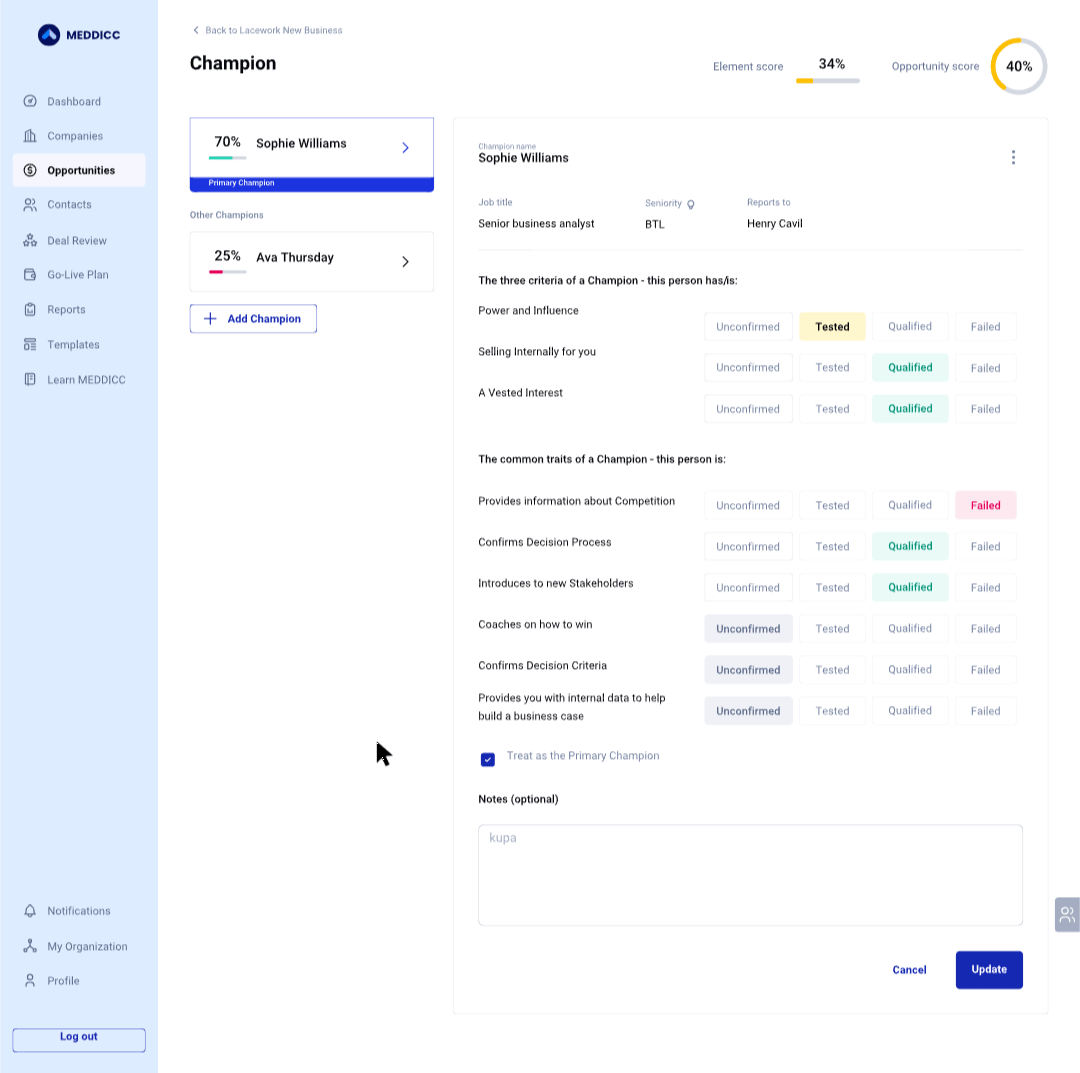 What is the MEDDICC Operating System (mOS)?